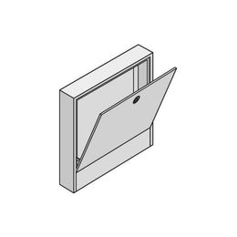 Uponor Vario Aufputz-Verteilerschrank 1045478 AP1, 600 mm, pulverbeschichtet, verzinktes Stahlblech