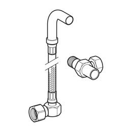 Geberit Sp&uuml;lschlauch f&uuml;r Urinalsteuerung 599070000 Typ 500, Flurinal und Eck-Aller