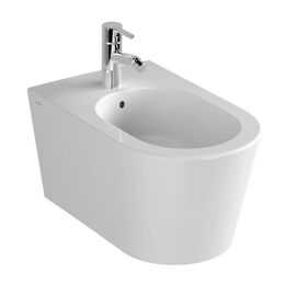 Vitra Options Wand-Bidet 5174B003-1046 35,5x57,5cm, Überlauf/Hahnloch mittig, mit verdeckter Befestigung, weiß