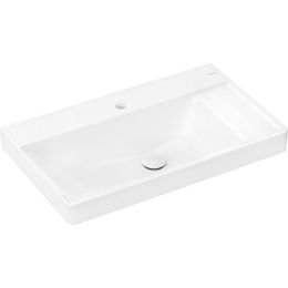 Hansgrohe Xelu Q Waschtisch 61024450 800x480mm, Ablage rechts, mit Hahnloch, ohne Überlauf, SmartClean, weiß