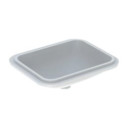 Geberit VariForm Unterbauwaschtisch 500763012 53x44cm, ohne Hahnloch, &Uuml;berlauf, rechteckig, wei&szlig;