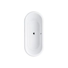 Villeroy & Boch Villeroy und Boch Oval-Badewanne UBQ180NEU7V-01 177,1 x 77,1 cm, Ablauf mittig, weiß