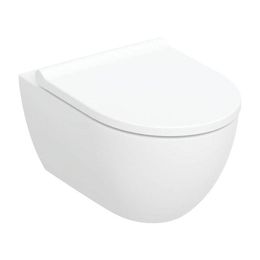 Geberit Acanto WC Set mit WC-Sitz 502774001 4,5 l, TurboFlush, spülrandlos, weiß