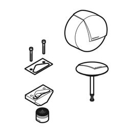Geberit Badewannenablaufgarnitur verchromt 241989211 Sichtteile mit Einlauf