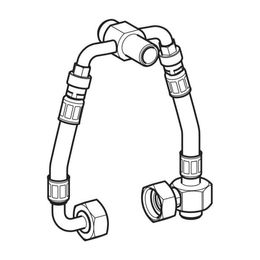 Geberit Sp&uuml;lschlauch f&uuml;r Urinalsteuerung 599074000 Typ 500, Flow
