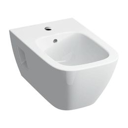 Geberit Renova Plan Wand-Bidet 500380018 KeraTect/wei&szlig;, teilgeschlossene Form, mit &Uuml;berlauf