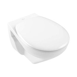 Villeroy & Boch Villeroy und Boch O.novo Wand-WC-Combi-Pack 7682HR01 36x54cm, mit WC-Sitz, Direct Flush, weiß