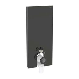 Geberit Monolith Stand-WC-Modul 131233SJ6 Bauh&ouml;he 114cm, Front Glas schwarz, Seite aluminium schwarzchrom