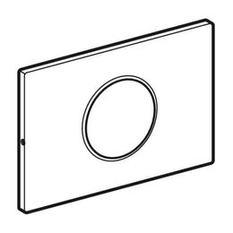 Geberit BetPl. Sigma10 zu WC-Strg. mit 242792SN1 elektron. Sp-Ausl. Edelstahl verschraubt