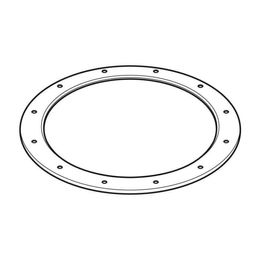 Geberit Befestigungsflansch 242761001 Dachwassereinlauf 25l/s, zu Geberit Pluvia