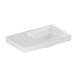 Geberit iCon light Handwaschbecken 501833004 53x31cm, ohne Hahnloch, ohne &Uuml;berlauf, mit Ablagefl&auml;che, wei&szlig; KeraTect