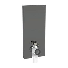 Geberit Monolith Stand-WC-Modul 131033JK5 Bauh&ouml;he 114cm, Front Glas lava, Seite aluminium schwarzchrom