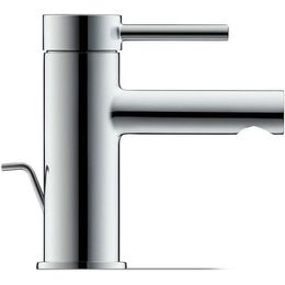 Duravit S FreshStart Circle Waschtischarmatur CE1011001010 mit Zugstangen-Ablaufgarnitur, Ausladung 100mm, chrom Hochglanz