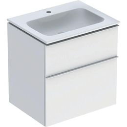 Geberit iCon Waschtisch mit Unterschrank 60 cm 502335013 Waschtisch-Set 60x63x48cm, wei&szlig;, Korpus / Griff wei&szlig; matt