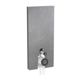 Geberit Monolith Stand-WC-Modul 131233005 Bauh&ouml;he 114cm, Front schieferoptik, Seite aluminium schwarzchrom