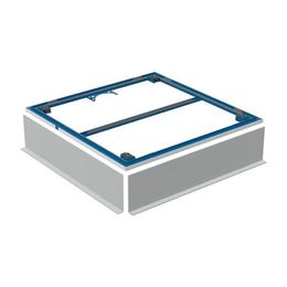 Geberit Setaplano Installationsrahmen 154492001 bis 100cm, f&uuml;r 4 F&uuml;&szlig;e, 90 x 75 x 3 cm
