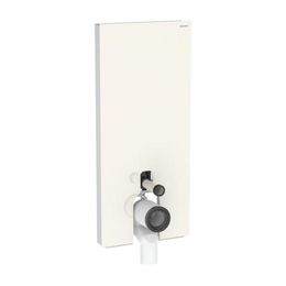 Geberit Monolith Stand-WC-Modul 131033JL5 Bauh&ouml;he 114cm, Front Glas sand-grau, Seite aluminium
