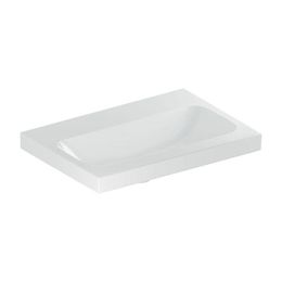 Geberit iCon light Waschtisch 501841008 60x42cm, ohne Hahnloch, ohne &Uuml;berlauf, wei&szlig; KeraTect