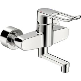 Hansa Hansaclinica Waschtischarmatur 01526286 Wandmontage, B&uuml;gelhebel, Ausladung 177 mm, chrom