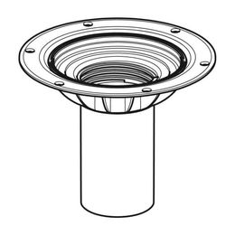 Geberit 244473001 f&uuml;r Bodenbel&auml;ge aus PVC