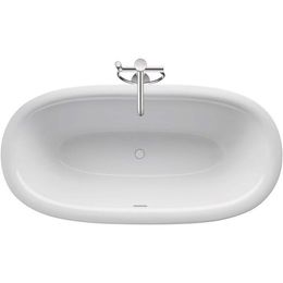 Duravit White Tulip Badewanne 700468000000000 160 x 80 x 48 cm, freistehend, 2 Rückenschrägen, weiß