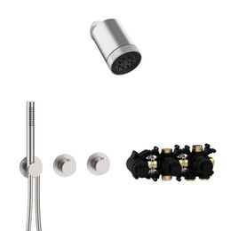 Herzbach MODUL7 Thermostat-Set T-SP3 70.702721.1.09 SPOT Multi Edelstahl