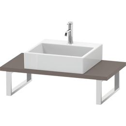 Duravit DuraStyle Konsole DS104C04343 f&uuml;r Aufsatzbecken, 1 Ausschnitt, St&auml;rke 3 cm, basalt matt