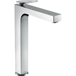 Hansgrohe Axor Citterio Waschtischarmatur 39151000 für Waschschüssel, mit Ablaufgarnitur, Hebelgriff, Rautenschliff, chrom