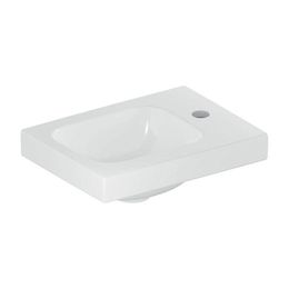 Geberit iCon Light Handwaschbecken 501830001 38x28cm, Hahnloch rechts, ohne &Uuml;berlauf, wei&szlig;