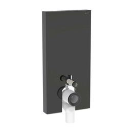 Geberit Monolith Stand-WC-Modul 131003SJ6 Bauh&ouml;he 101cm, Front Glas schwarz, Seite aluminium schwarzchrom