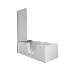 Vitra Conforma Badewanne 57930095000 170 x 75 cm, rechteckig mit Einstieg rechts, weiß, mit Whirlsystem
