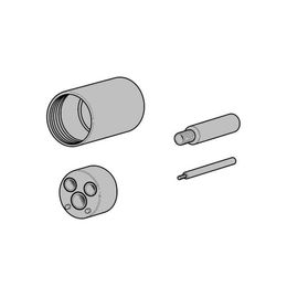 Herzbach Logic Plus Unterputz-Verlängerung 30.081500.1.03 30mm, nicht kürzbar, für Einhandmischer, PVD gold
