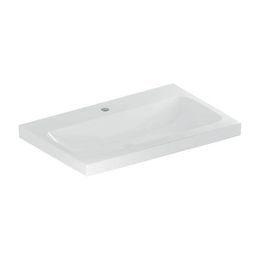 Geberit iCon light Waschtisch 501835006 70x48cm, Hahnloch mittig, ohne &Uuml;berlauf, wei&szlig; KeraTect