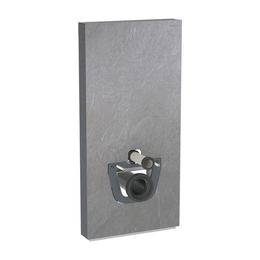 Geberit Monolith Wand-WC-Modul 131222005 Bauhöhe 101cm, Front schieferoptik, Seite aluminium schwarzchrom