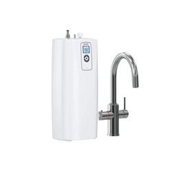 Stiebel Eltron neues Kochendwassersystem HOT 2.6 N Premium + 3in1 c 206270 chrom, heißes Wasser (95 °C) in einer Sekunde, Set mit Heißwassergerät und speziellem Wasserhahn für die Küche, TÜV geprüft