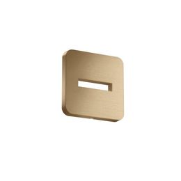 Hansgrohe Rosette 35214140 130x130mm, softsquare, Wandmontage, brushed bronze