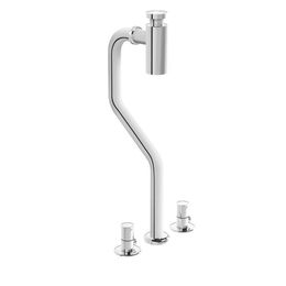Vitra Plural Design-Siphon-System A45157 chrom, f&uuml;r Bodenablauf, Bodenmontage