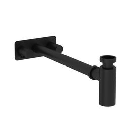 Vitra Plural Design-Siphon-Set A4515936 schwarz matt, mit Eckventilen links und rechts