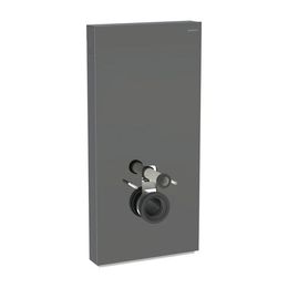 Geberit Monolith Wand-WC-Modul 131022JK5 Bauh&ouml;he 101cm, Front Glas lava, Seite aluminium schwarzchrom
