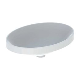 Geberit VariForm Einbauwaschtisch 500719002 55x40cm, ohne Hahnloch, ohne &Uuml;berlauf, oval, wei&szlig; KeraTect