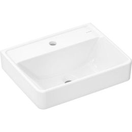 Hansgrohe Xanuia Q Handwaschbecken 61144450 500x390mm, mit Hahnloch ohne &Uuml;berlauf, wei&szlig; SmartClean