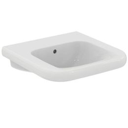 Ideal Standard Contour 21+ Waschtisch E3614HY ohne Hahnloch, mit &Uuml;berlauf, 545x550x195 mm, Wei&szlig;, SmartGuard+