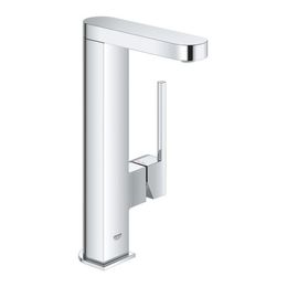 Grohe Plus Waschtischarmatur 23844003 L-Size, glatter K&ouml;rper, herausziehbarer Push-Open-Ablauf, chrom