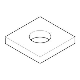Dornbracht Rosette eckig, Spender r 082797505-00 60x60x25_chrom