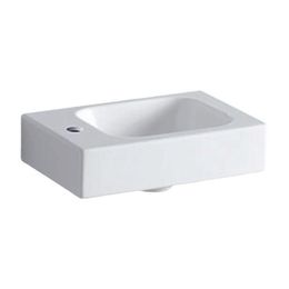 Geberit iCon Handwaschbecken 124836600 wei&szlig; mit KeraTect, Hahnloch links, ohne &Uuml;berlauf