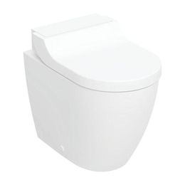 Geberit AquaClean Tuma WC-Komplettanlage 146310SI1 mit Stand-WC, tief, Glas weiß