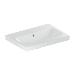 Geberit iCon light Waschtisch 501841003 60x42cm, ohne Hahnloch, mit &Uuml;berlauf, wei&szlig;