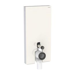 Geberit Monolith Stand-WC-Modul 131203JL5 Bauh&ouml;he 101cm, Front Glas sand-grau, Seite aluminium