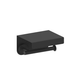 Herzbach Living Papierrollenhalter 23.815000.1.12 mit Deckel, Wandmontage, schwarz matt