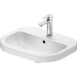 Duravit D-Code Aufsatzbecken 24025500002 Hahnloch, mit Überlauf , 550mm